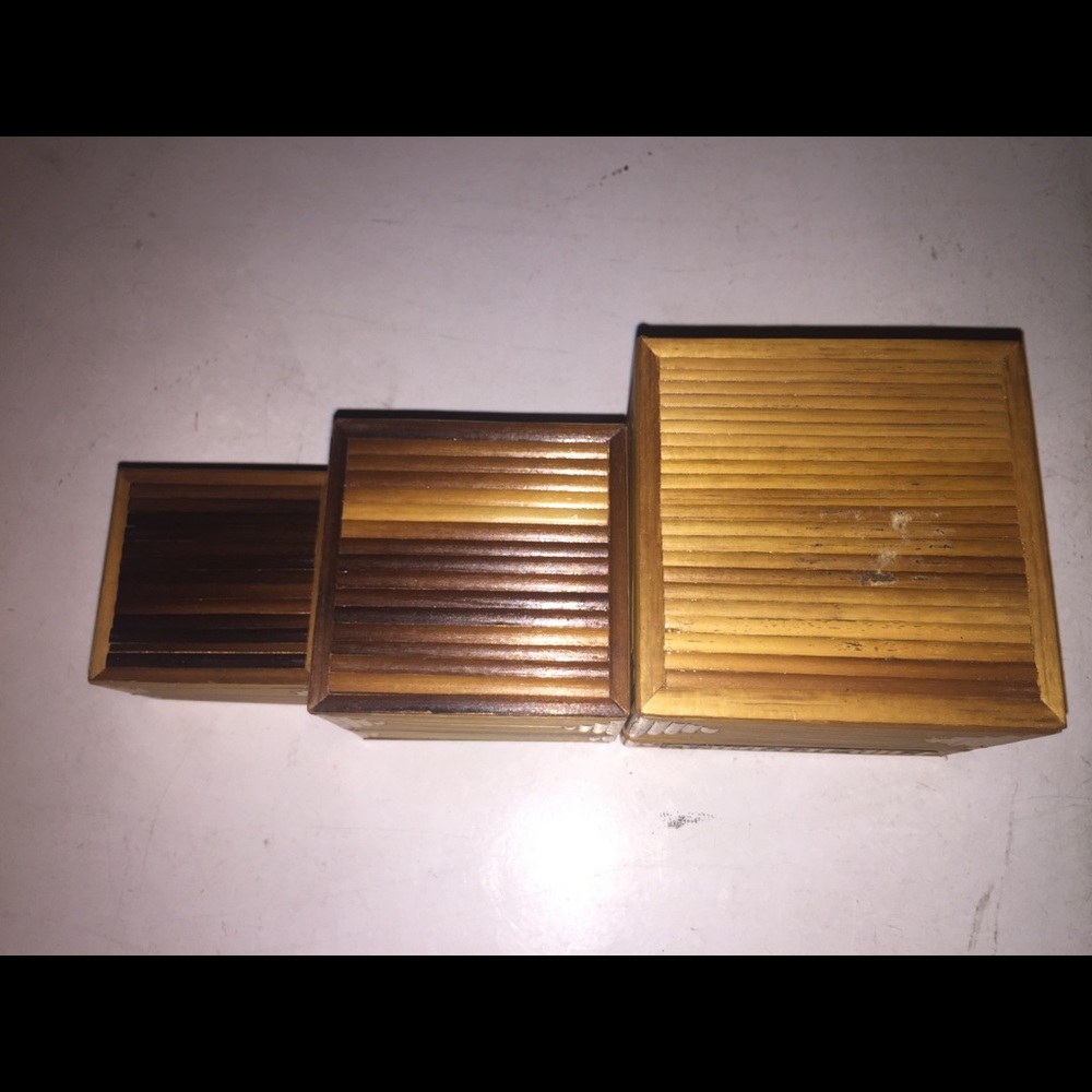 Rare, Vintage, Bamboo Nesting Boxes. Philippines - Gem